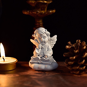 KTNAJOL Angel Resin Garden Statue Figurine Fairy Angel Sculpture Home Decoration