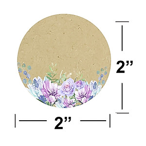 Dissolvable Canning Labels for Mason Jars 1.5 Inch Kraft Floral Dissolvable Food Labels for Containers Jam Homemade Canning Jar Labels Sticker for Spice,Food Containers,Pantry Kitchen Storage 200 Pcs