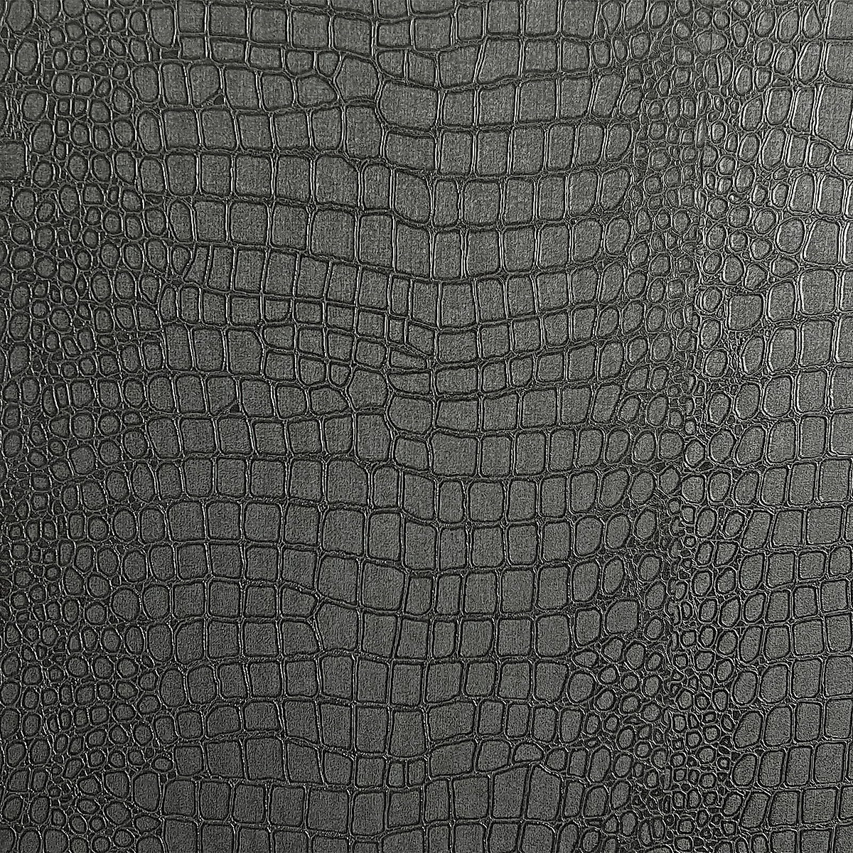 Zeeko 17.3 X 394 Crocodile Textured Wallpaper Black Peel and Stick Wallpaper - Easy Install & Removable Contact Paper for Cabinet, Bedroom & More