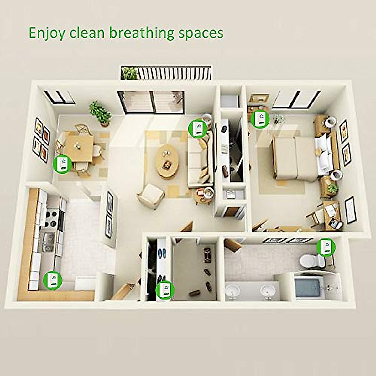 Joepoe Ionizer Air Purifier/ Plug In Air Purifier with Ion Technology Output Up to 32 Million Anions Per Second,Filterless Ion Air Purifier Plug In Home/Office Cleanse: Odors,Smell and More(3Pack)