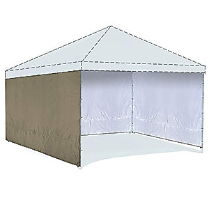 REDCAMP 10x6.2ft Instant Canopy Sidewall for 10x10ft Pop Up Canopy, 3 Pack Sunwall, Khaki