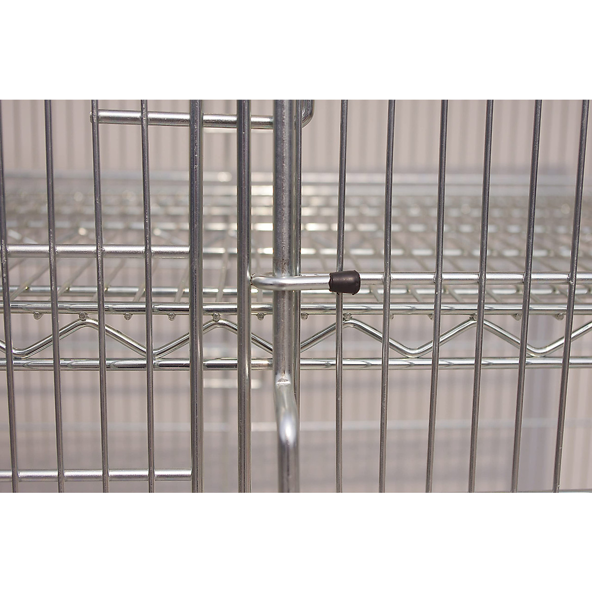 HIGOOD Wire Security Cart with Adjustable Shelves, Heavy Duty Rolling carts,1,000 lb Load Capacity, 52 inx27 inx69 in