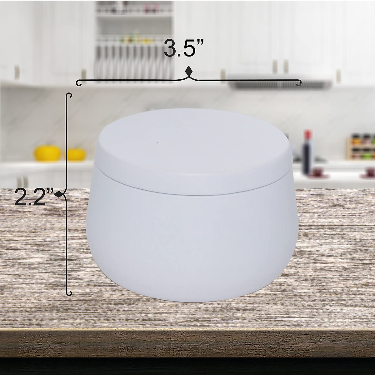 NEXBEXES 8oz Candle tins with lids,White Candle Jars,Bulk Candle tins for Making Candles,Candle Making Jars(24PACK, White)