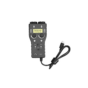 Saramonic SmartRig+UC 2-Channel USB-C Audio Interface w/XLR, 1/4" & 1/8" Inputs & Headphone Out for iPhone 15, Android Mobile Devices, Computers, New iPad & More