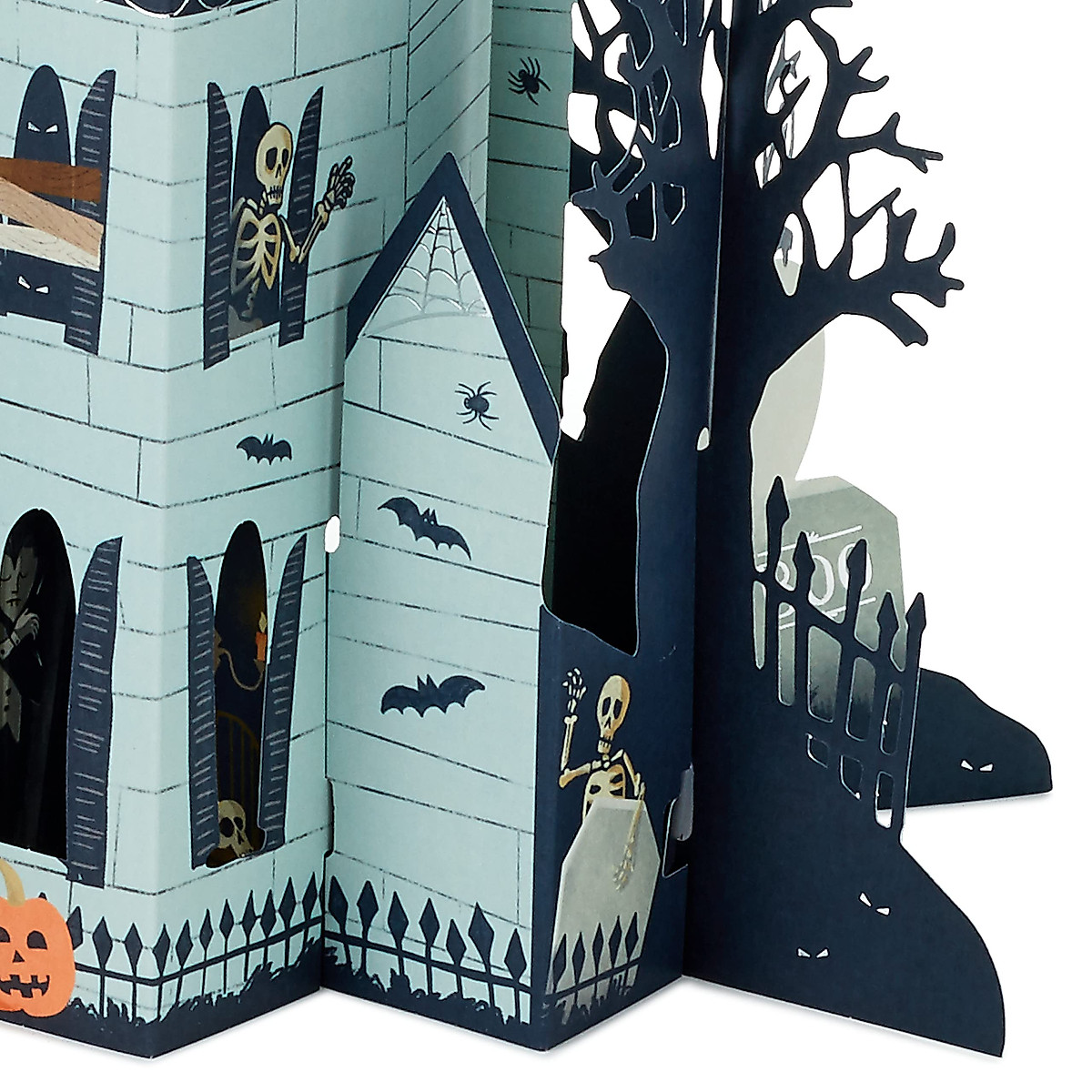 Hallmark Paper Wonder Displayable Jumbo Halloween Card or Centerpiece (Accordion Fold Haunted House)