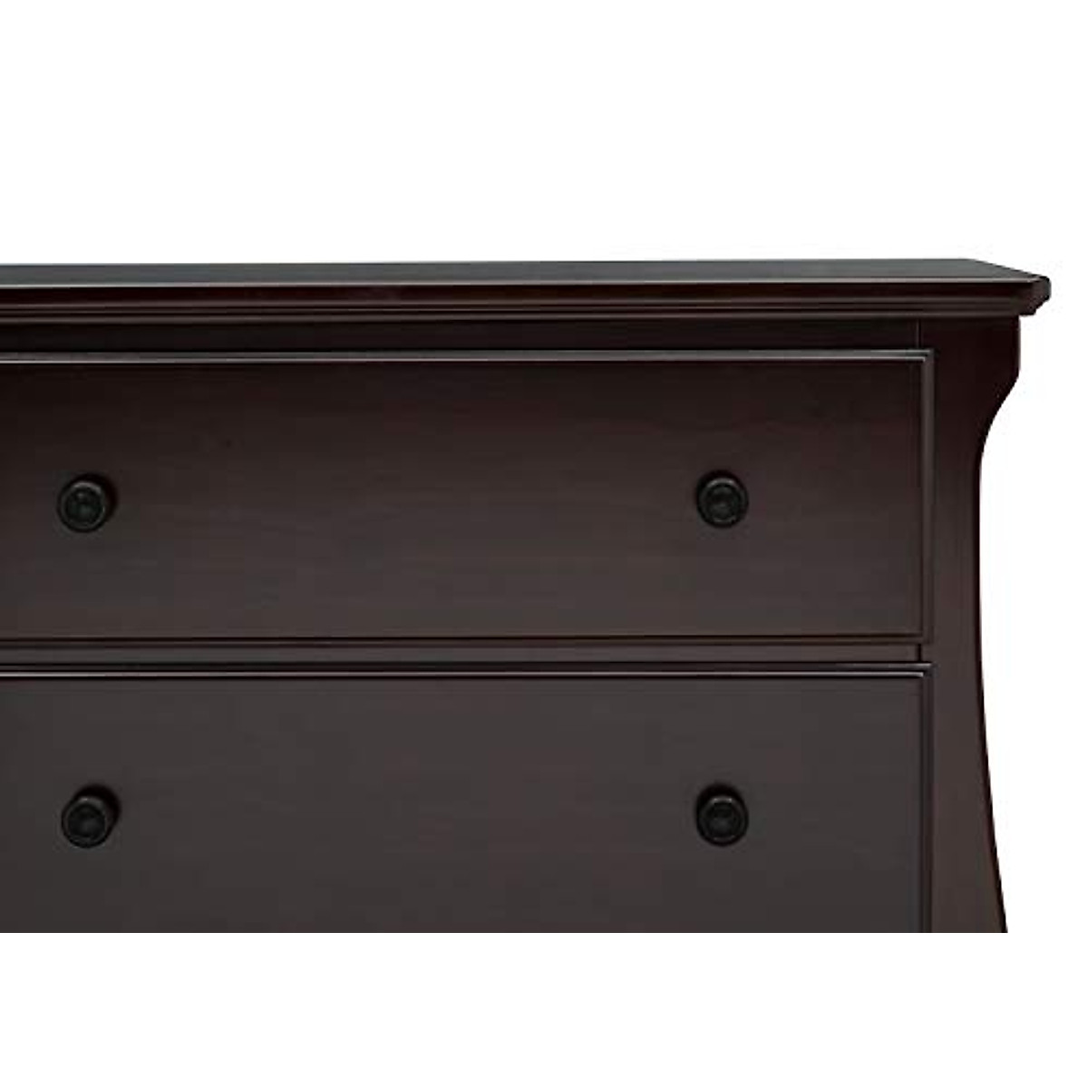 Delta Children Lancaster 3 Drawer Dresser with Changing Top, Greenguard Gold Certified, Dark Chocolate