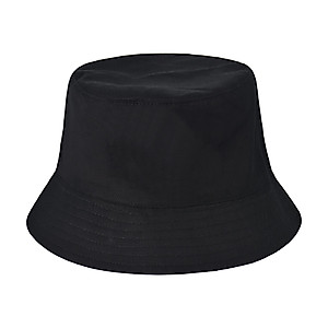 BT21 LINE Friends Bucket Hat, Graffiti Style Reversible Packable Travel Hat, Wide Brim Summer Hat, Multi, One Size