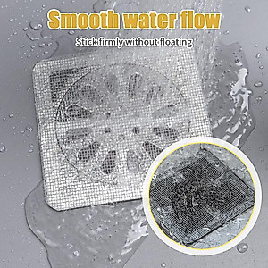 Generic Disposable Hair Drain Stickers, 2024 New Disposable Floor Drain Filter Stickers Floor Drain Sticker, Hair Drain Sticker for Bathroom, Laundry, Bathtub, Kitchen, Sink (50), As Show