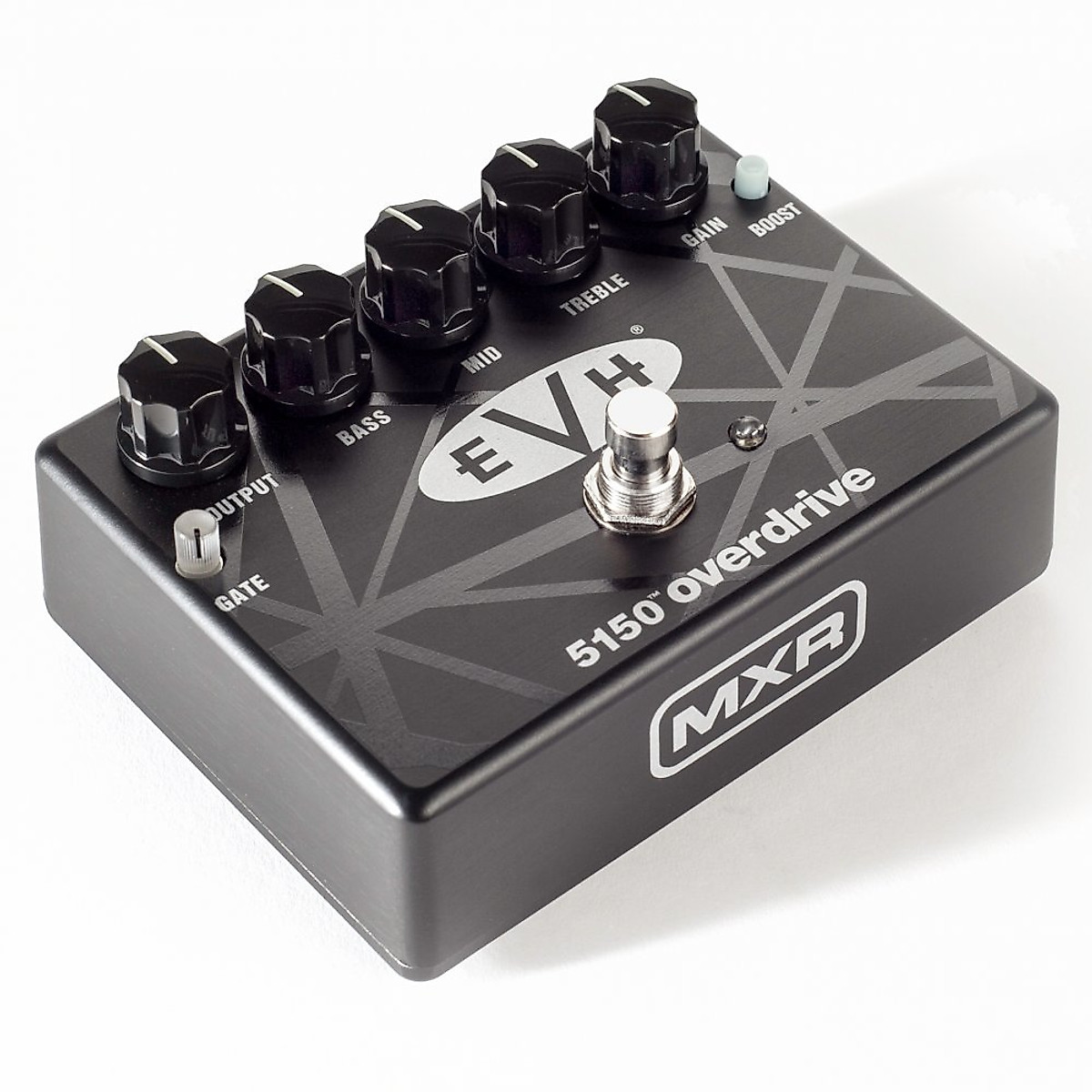 MXR EVH5150 Overdrive Pedal Bundle with 2 Patch Cables, Power Supply, and 6 Dunlop Picks
