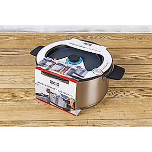 KUHN RIKON Smart & Compact Casserole Pot, 5 Litre/24 cm, Stainless Steel, 5 liters, Silver