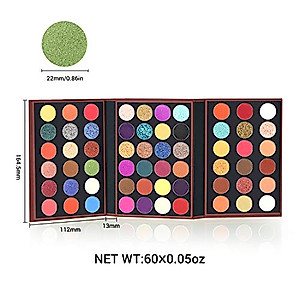 EYESEEK Eyeshadow Palette Glitter Pro 60 Colors Colorful Eye Shadow Makeup Palette High Pigmented Matte And Sparke Glitter Eyeshadow Pallet Easy To Blend Shimmer Eyeshadow Powder #Neon