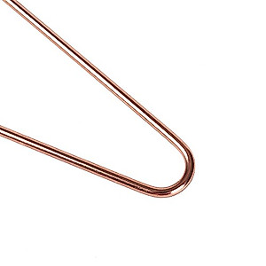 Quality 17" Rose Gold Sturdy Metal Hanger 30 Pack, Copper Clothes Hangers, Heavy Duty Coat Hangers, Standard Suit Hangers for Jacket, Shirt, Dress (30)