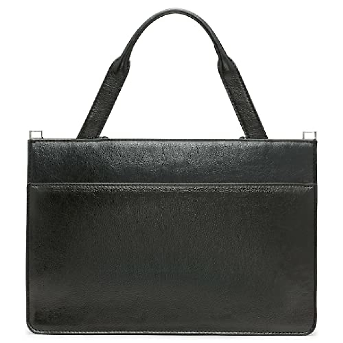 Calvin Klein Citrine Organizational Satchel, Black/Silver