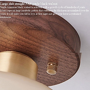 CATA-MEDICA Ceiling Lamp Mid-Century Modern Semi Flush Mount Ceiling Light with Glass Shade Vintage Milky White Glass Ceiling Lamp for Living Room Bedroom 1 Pack/2 Pack