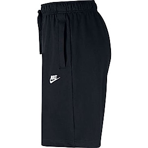Nike Men's Sportswear Club Short Jersey, Black/White, Medium