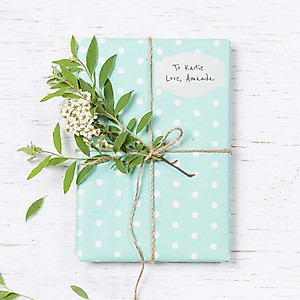 White Matte Holiday Gift Tag 2" x 3" Present Stickers / 100 Christmas Gift Tags