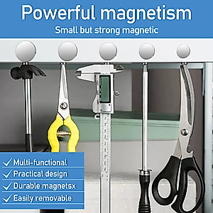 60Pcs Small Magnets,5 Different Size Round Magnets,Neodymium Magnets,Mini Strong Magnet,Rare Earth Magnets for Crafts,Multi-Use Circle Round Magnets for Refrigerator Office Whiteboard School