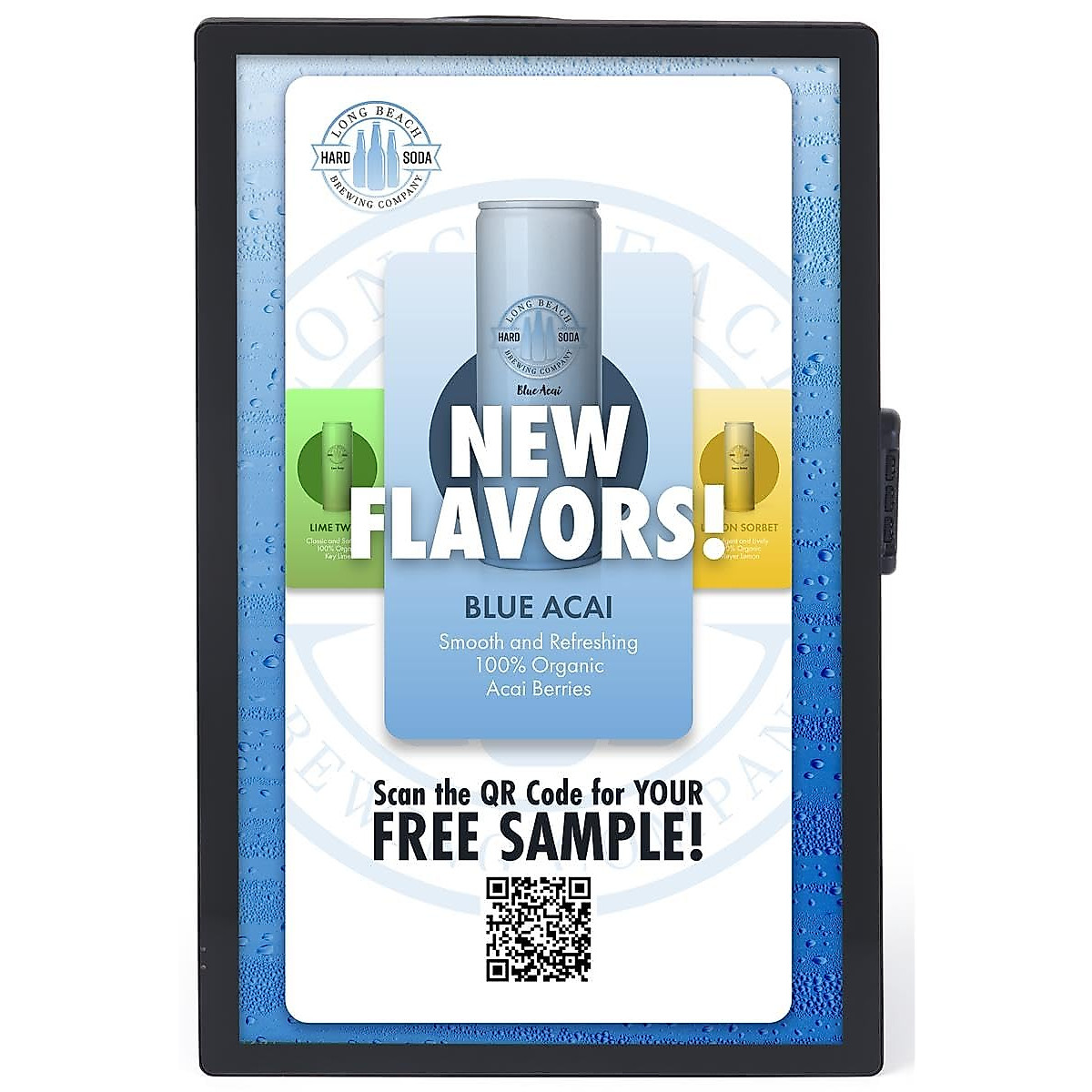 21.5" Digital Backpack Billboard with Anti-Glare LCD Screen, LED Backlit Non-Touch Panel, Wearable Video Screen for Advertising, Rechargeable Battery Power Up to 8 Hours