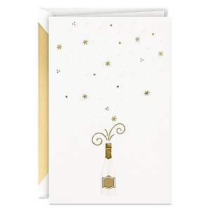Hallmark Signature Congratulations Card for Graduation (Champagne)