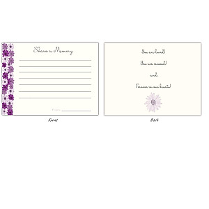 Elcer 30 Share a memory cards for Celebration of life Funeral Sympathy memorial acknowledgment or birthday