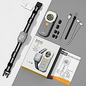 Heaflex Electric Dog Training Collar with Remote 2400FT, E-Shock, Security Lock with 3 Safe Training Modes, Rechargeable IP67 Waterproof Collars for Small Medium Large Dogs