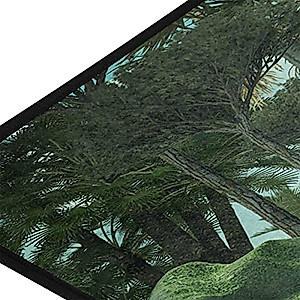 Jurassic Dinosaur Jungle Area Rug Non-Slip Washable Soft Floor Mat Carpet for Kitchen Bedroom Living Room Bathroom Home Decor,39x20 Inch