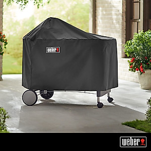 Weber Grill Cover for Performer Premium and Deluxe, 22 Inch, Black