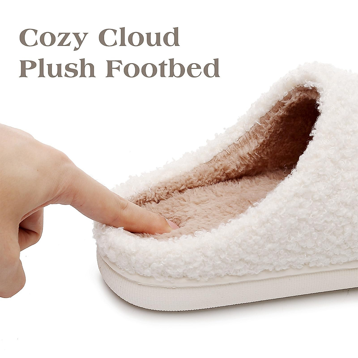 Menore Meet Me At Midnight Slippers for Womens Mens Soft Warm Fuzzy House Slides Memory Foam Lightweight Slip-on Slippers Indoor Outdoor