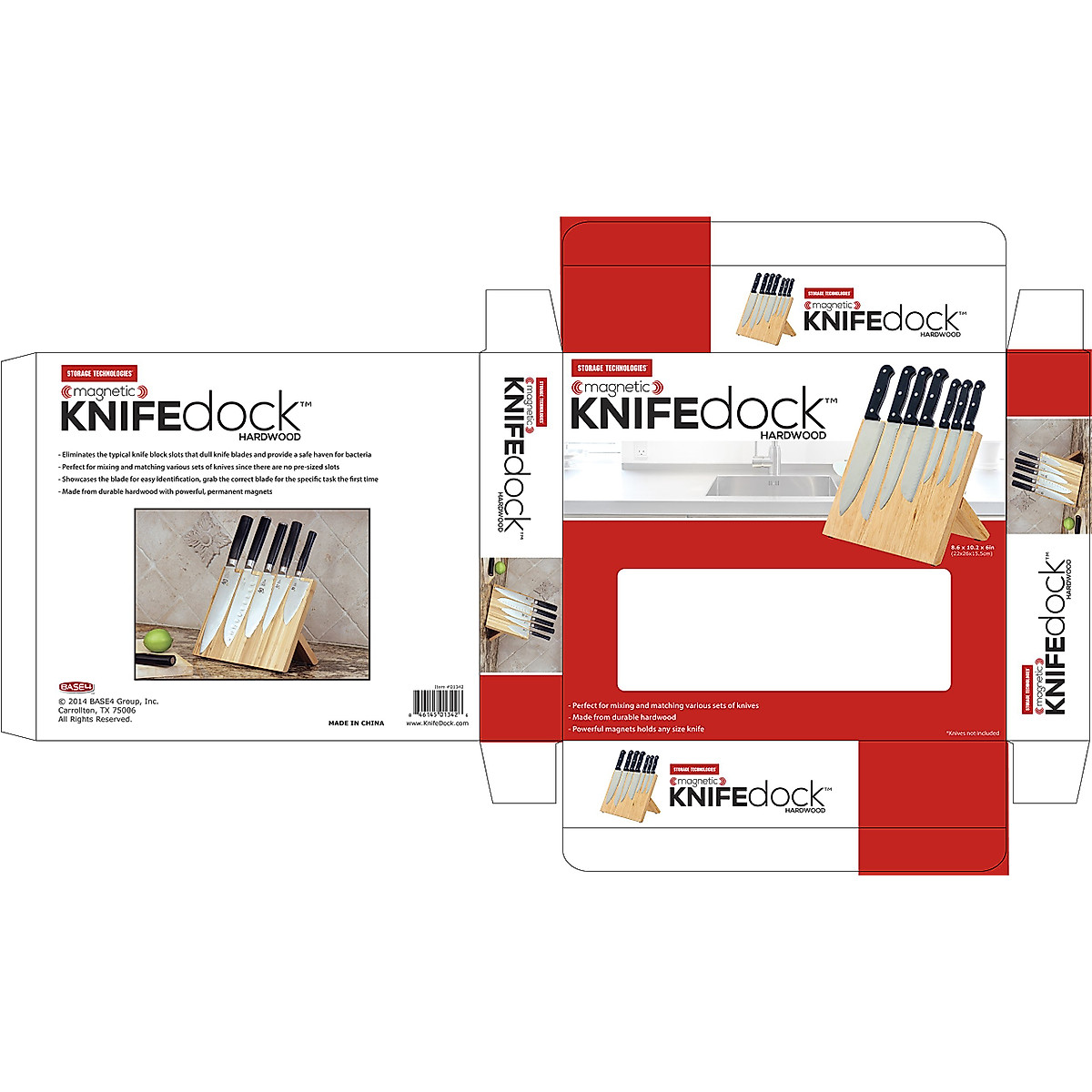 Bamboo Magnetic KNIFEdock - The kitchen Magnetic KNIFEdock has revolutionized storing and displaying your knifes both elegantly, and safely. This KNIFEdock keeps your cutlery close at hand.
