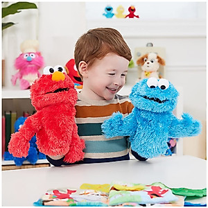 GUND Sesame Street Official Cookie Monster Muppet Plush Hand Puppet, Premium Plush Toy for Ages 1 & Up, Blue, 11”