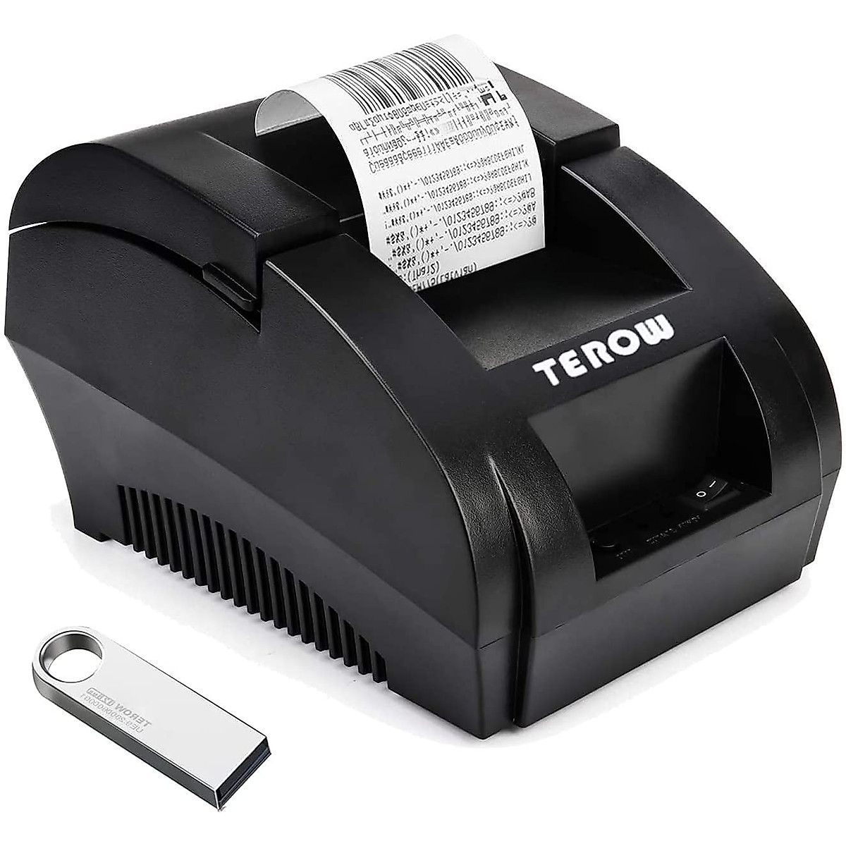TEROW Printer T5890K USB Thermal Receipt Printer 58MM POS Portable Label Printer with High Speed Printing Mini Small Pos Receipt Printer for Restaurant/Sales/Kitchen Support Windows 7/8/9X/10/XP