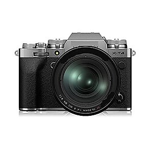 Camera X-T4 XT4 APS-C Frame Mirrorless Camera Professional Autofocus 4K Video Shooting Support Slow Motion Photography Digital Camera (Color : Silver 16-80 kit)