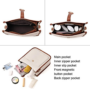 CLUCI Vegan Leather Women's Crossbody Handbags+ Travel Backpack