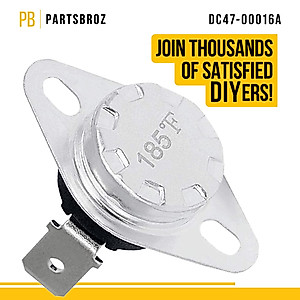 PartsBroz Dc47-00016a Thermal Samsung Dryer Dv218aew/xaa Dv40j3000ew/a2 Dv42h5200ep/a3 Dv42h5200ew/a3 Dv45h7000ew/a2 Dv210aew/xaa Dv219aew/xaa Dv220aew/xaa Dv365etbgwr/a3 Dv419aew/xaa Dv42h5000ew/a3