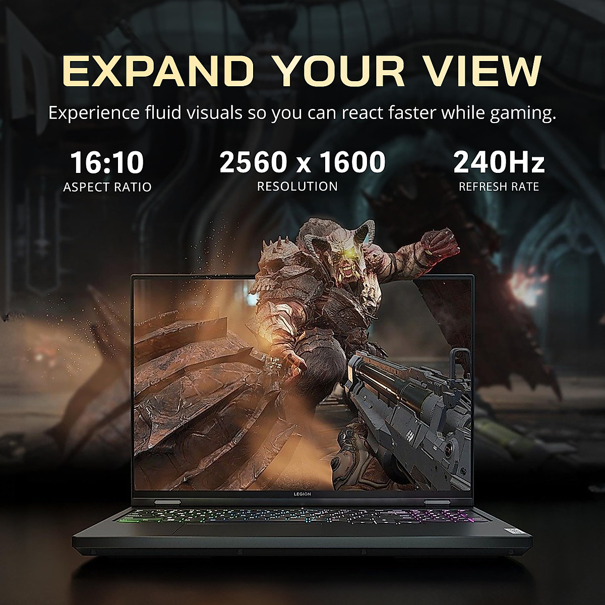 Lenovo Legion Pro 5i 16" WQXGA 240Hz Gaming Laptop, Core i9-13900HX, 32GB DDR5 RAM, 2TB SSD, NVIDIA GeForce RTX 4070, 1080p Webcam, RGB Backlit Keyboard, Gray, Win 11 Pro, 32GB Hotface USB Card