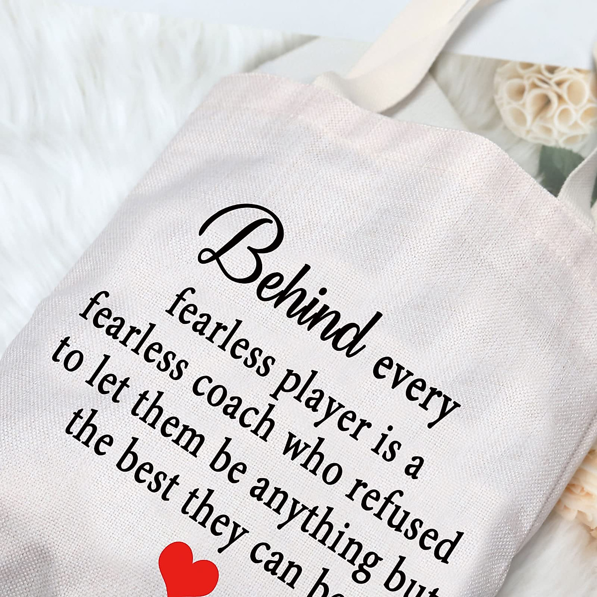 G2TUP Coach Thank You Gifts Best Coach Ever Cosmetic Bag Appreciation Gift Birthday Graduation Gift Idea for Coach (Best Coach Ever Tote)