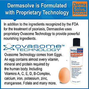 Dermasolve Psoriasis Conditioner - Soothing Anti Dandruff, Seborrheic Dermatitis, Sensitive Skin, Flaky, Itchy, Dry Scalp & Damaged Hair Repair