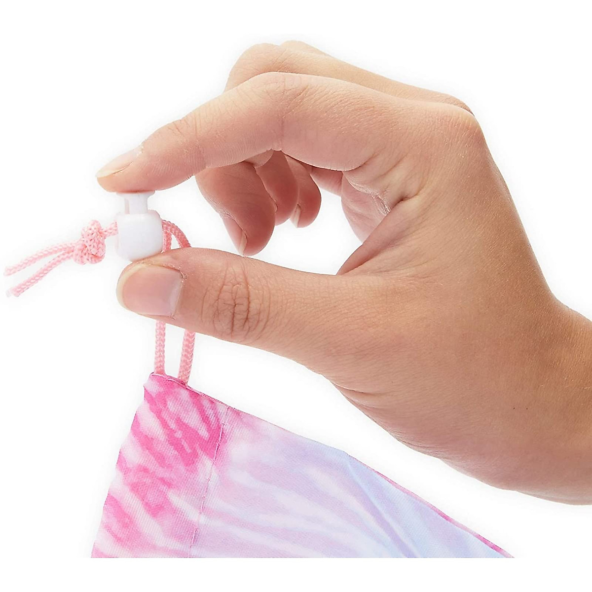 BLUE PANDA Tie Dye Party Favors, Pastel Drawstring Tote Bags for Kids (7 x 10.25 In, 20 Pack)