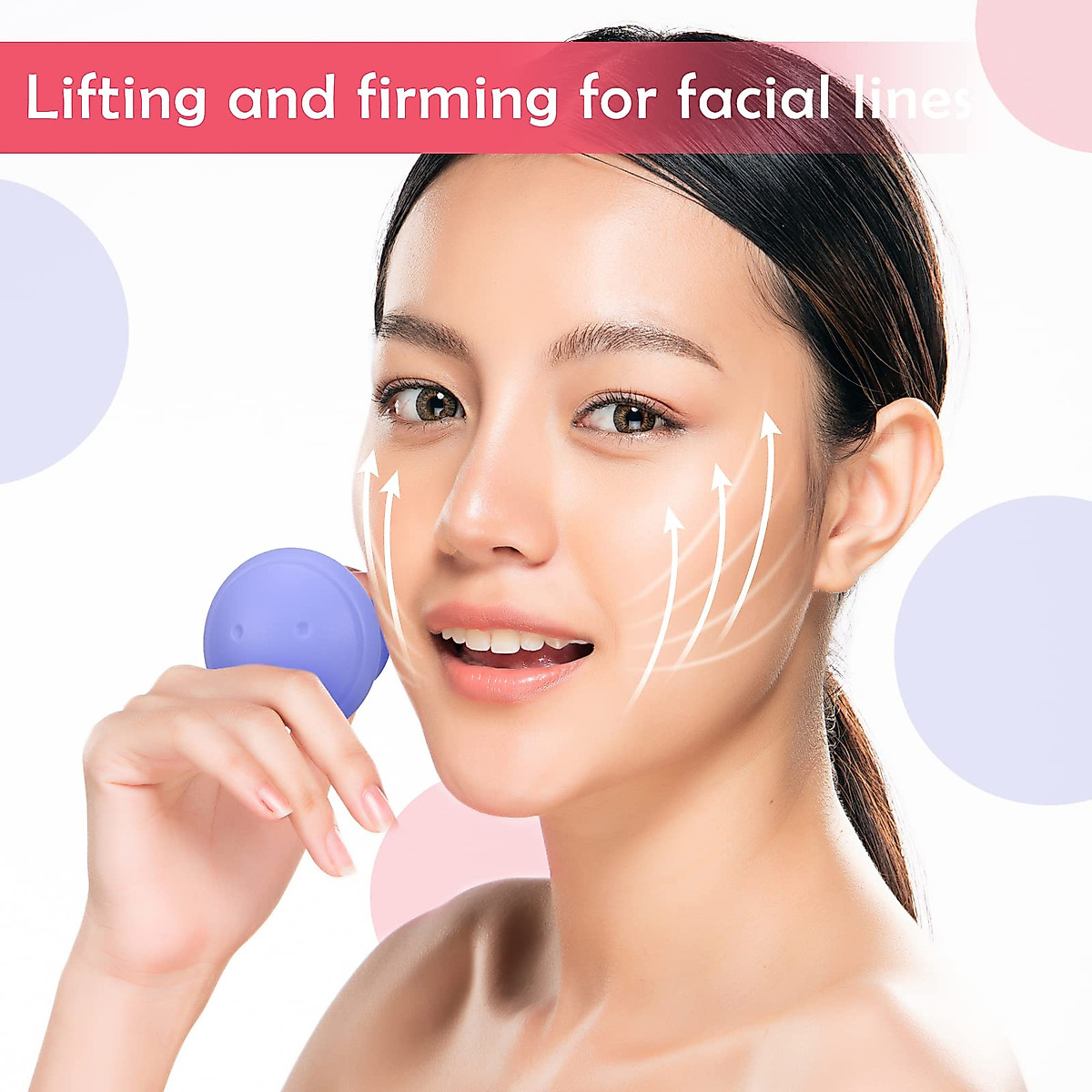 4 Pieces Double Chin Exerciser Face Exerciser Double Chin Breathing Device Face Neck Toning Exerciser Face Slimming Trainer Tool for Women Lift Skin Slim and Tone Face, Helps Reduce Stress