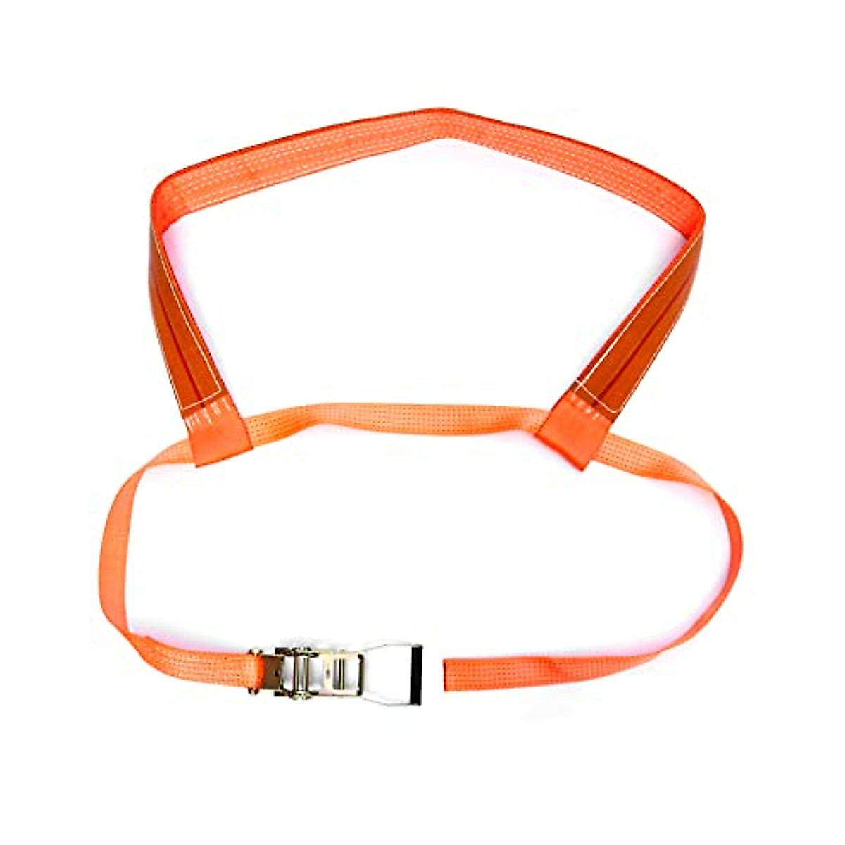 QWORK Vertical Drum Sling, 2-Pack, 30" Length, Supports up to 850 lbs, Barrel Lifting Web Sling with Ratchet Strap, for 55 Gallon Drums