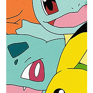 Pokémon, "Meet the Group" Fleece Throw Blanket, 45" x 60", Multi Color