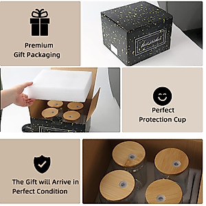 4 Pack Glass Cups with Bamboo Lids and Straws, 16 oz Iced Coffee Cup, Iridescent Drinking Glasses, Beer Glasses, Cute Tumbler Cup, Glass Cups for Valentines Day Gift Cocktail, Party Favors, Juice