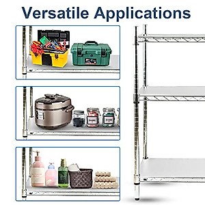 Shelf Liners for Wire Shelving - Wire Rack Pantry Shelf Liner - Set of 4-14 X 36 Inch - Plastic Shelf Mats for Wire Shelves