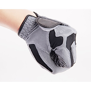 Fashion Golf Gloves, Men's Boys All Weather Leather Golf Glove with Non-Slip Grip, Soft, Breathable, Wear-Resistant, One Pack for Left Hand Golf Rain Gloves