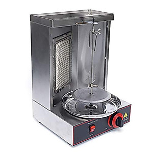 Shawarma Machine, Rotating LPG Gas Doner Kebab Machine Vertical Shawarma Machine Vertical Rotisserie for Chicken Roast,Turkey Roast,Tacos, Roast, Beefer for Restaurant Dinner Home Kitchen/2409