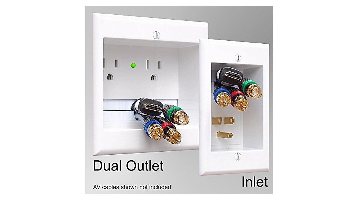 PowerBridge TWO-CK: Clean In-Wall Cable Management Kit