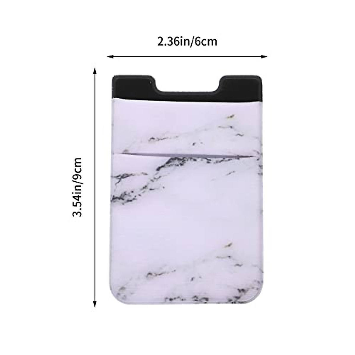 Hemobllo 2Pcs Mobile Phone Card case Cellphone Back Wallet Bag Phone Holder Stick on Stick on Cell Phone Wallet Phone Cards Cases Wallet Purses Sticky Phone Lycra Pocket Bracket Sticker