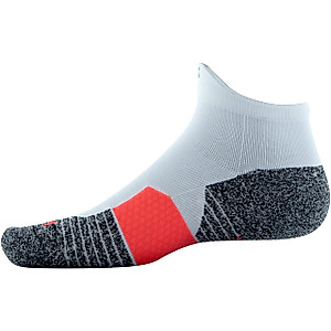 Under Armour Unisex-Adult Run Cushion Quarter Socks, Multipairs, White (3-Pairs), Large