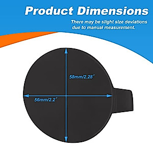 Front Bumper Tow Hook Cover Towing Eye Cap Fit for Tesla Model 3 2017 2018 2019 108417300E 1084173-00-E (Red, Left Driver Side) Xinpinsai