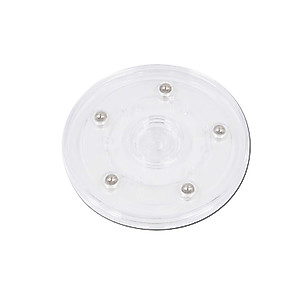 FarBoat 4Pcs Plastic Turntable Acrylic Turntable Bearings Hardware for Kitchen Spice Rack Table Cake 100mm/4inch